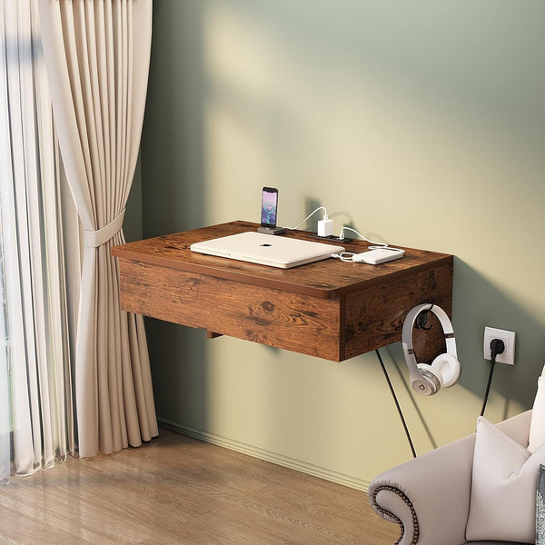 Wall-Mounted Floating Work Desk with Drawer - Nanjing Jiangbei New Area ...